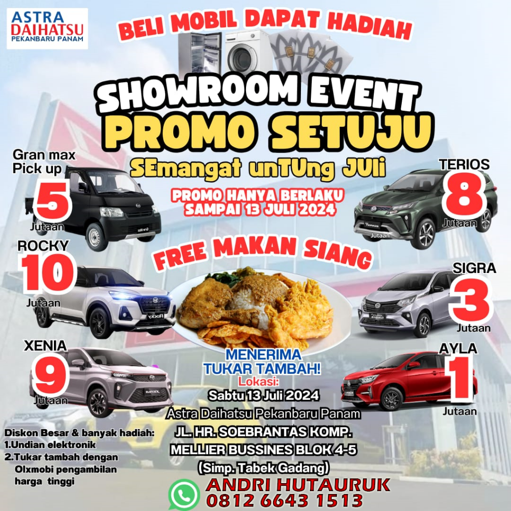 Promo Harga dan Kredit Mobil Daihatsu Pekanbaru Juli 2024 - Daihatsu ...